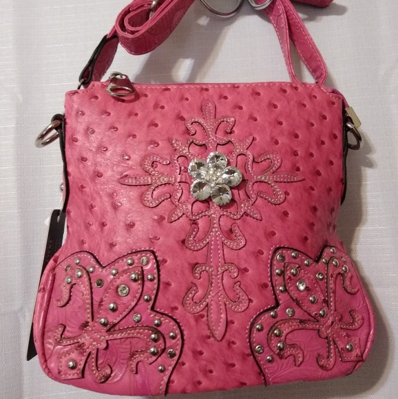 Unbranded | Bags | Womens Pink Western Crossbody Purse | Poshmark